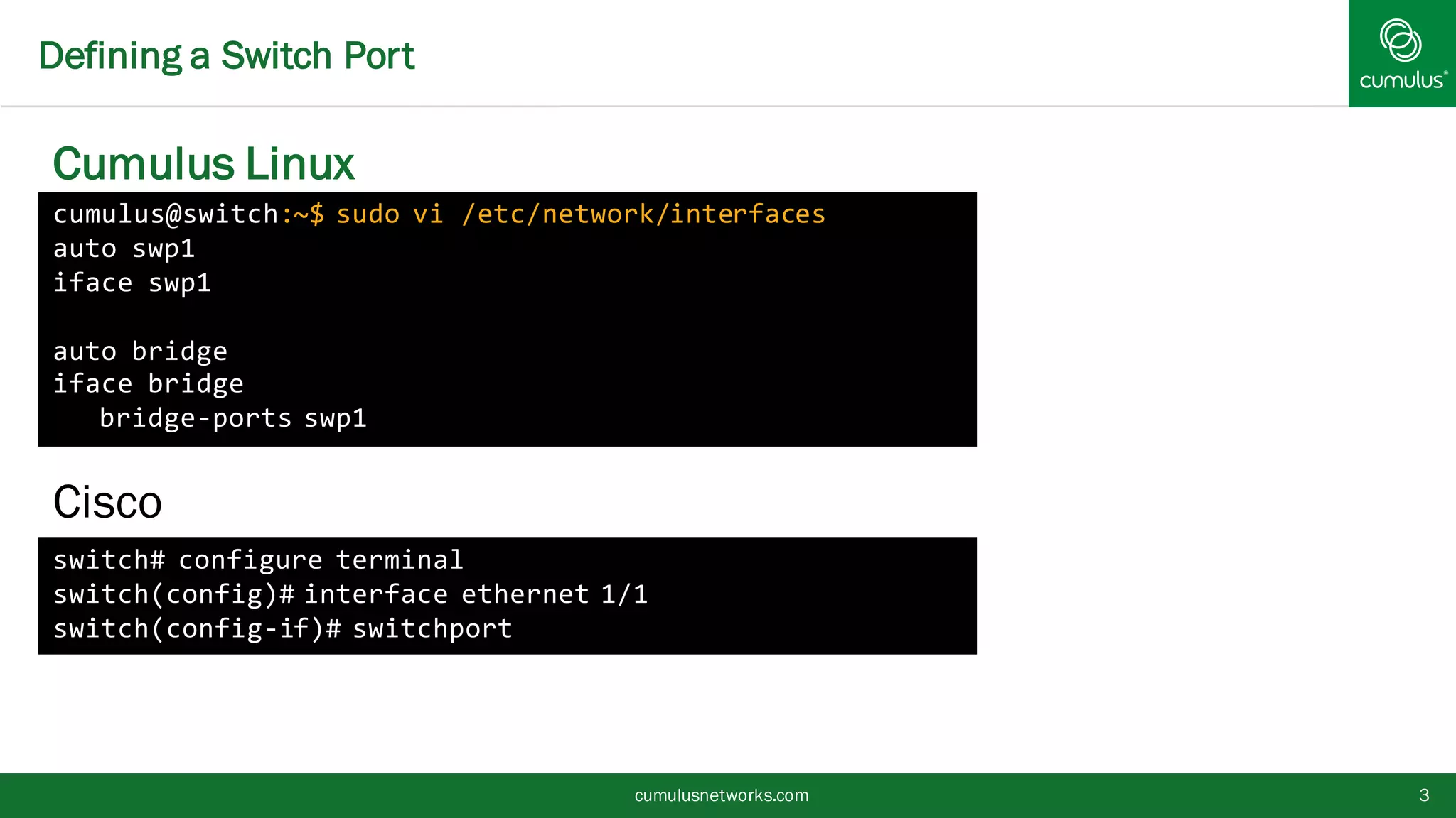 Cumulus networks conversion guide | PDF