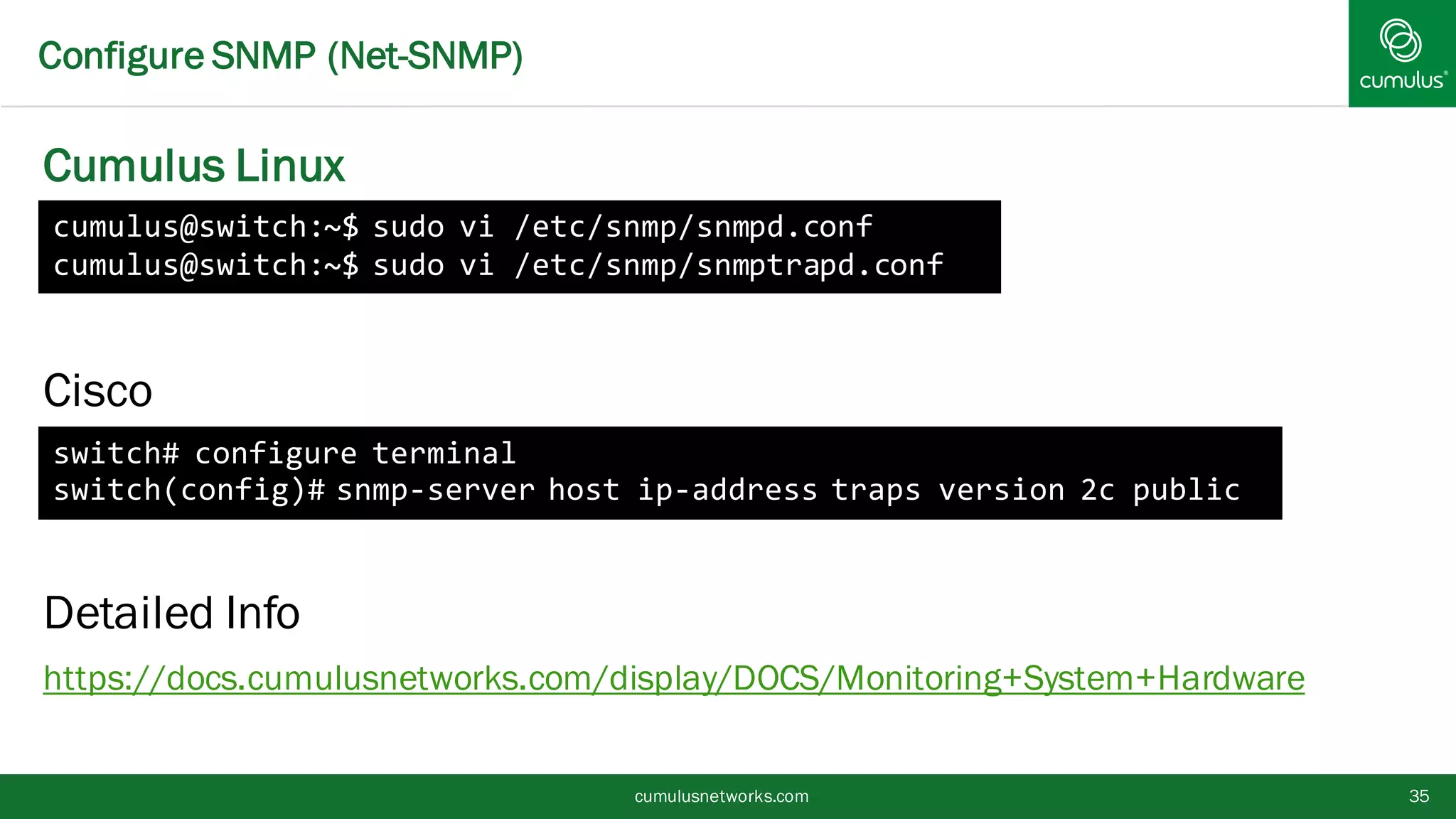 Cumulus networks conversion guide | PDF