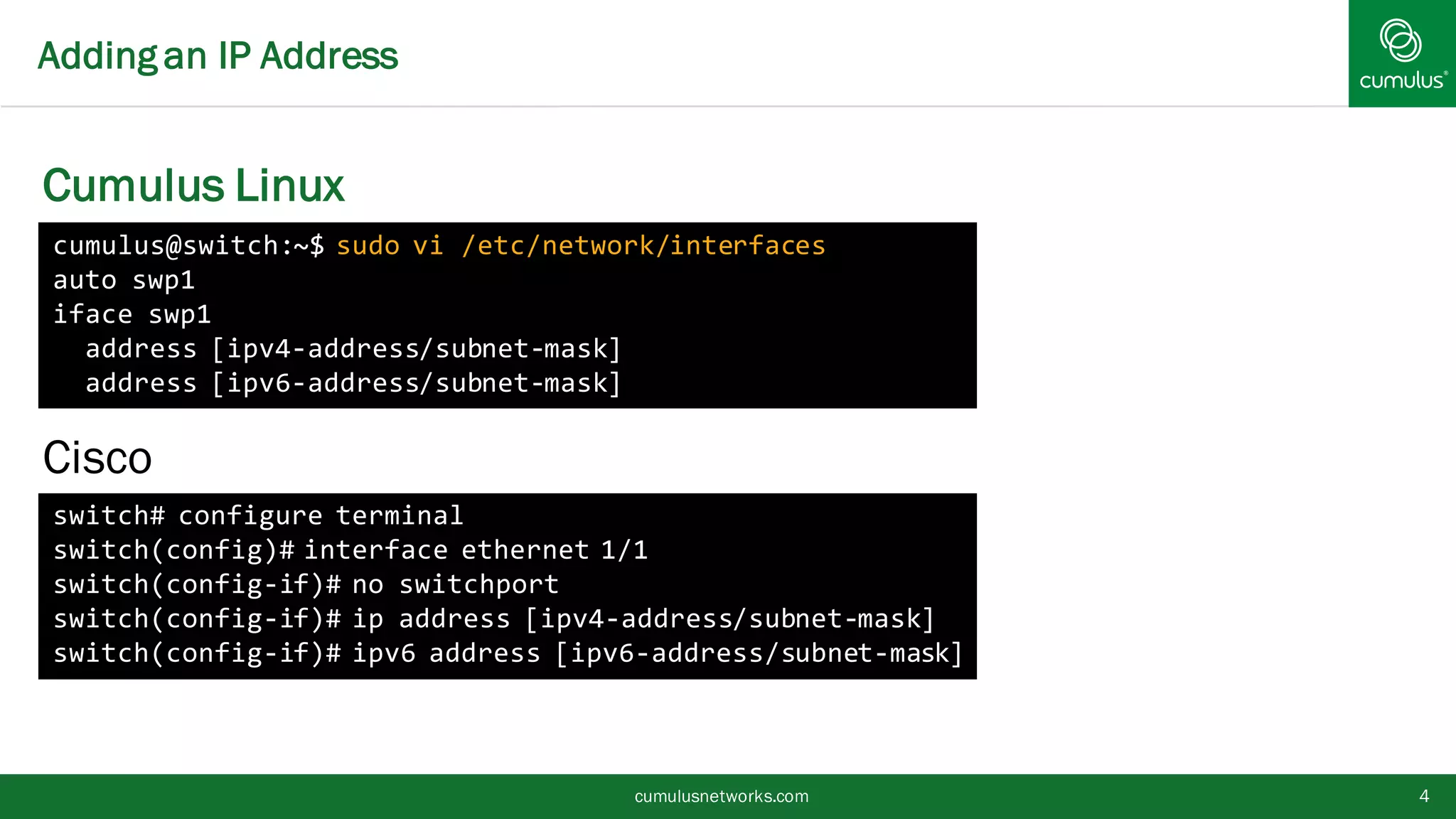 Cumulus networks conversion guide | PDF