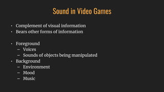 Adaptive Music and Interactive Audio | PDF