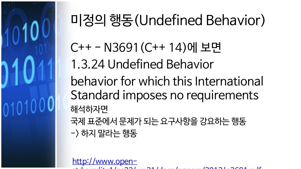 C 미정의 행동undefined Behavior