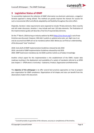 The IDMP Challenge - Whitepaper on ISO IDMP by Cunesoft | PDF