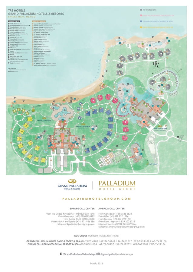 Grand Palladium Riviera Maya Map