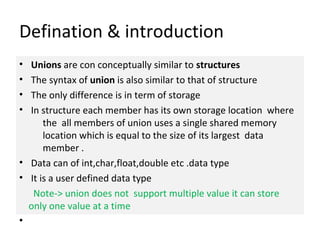 C union | PPT