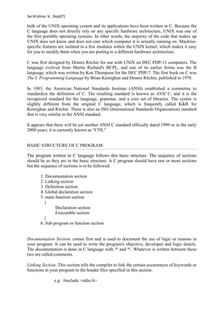 C PROGRAMING AND PC | PDF | Operating Systems | Computer Software and Applications