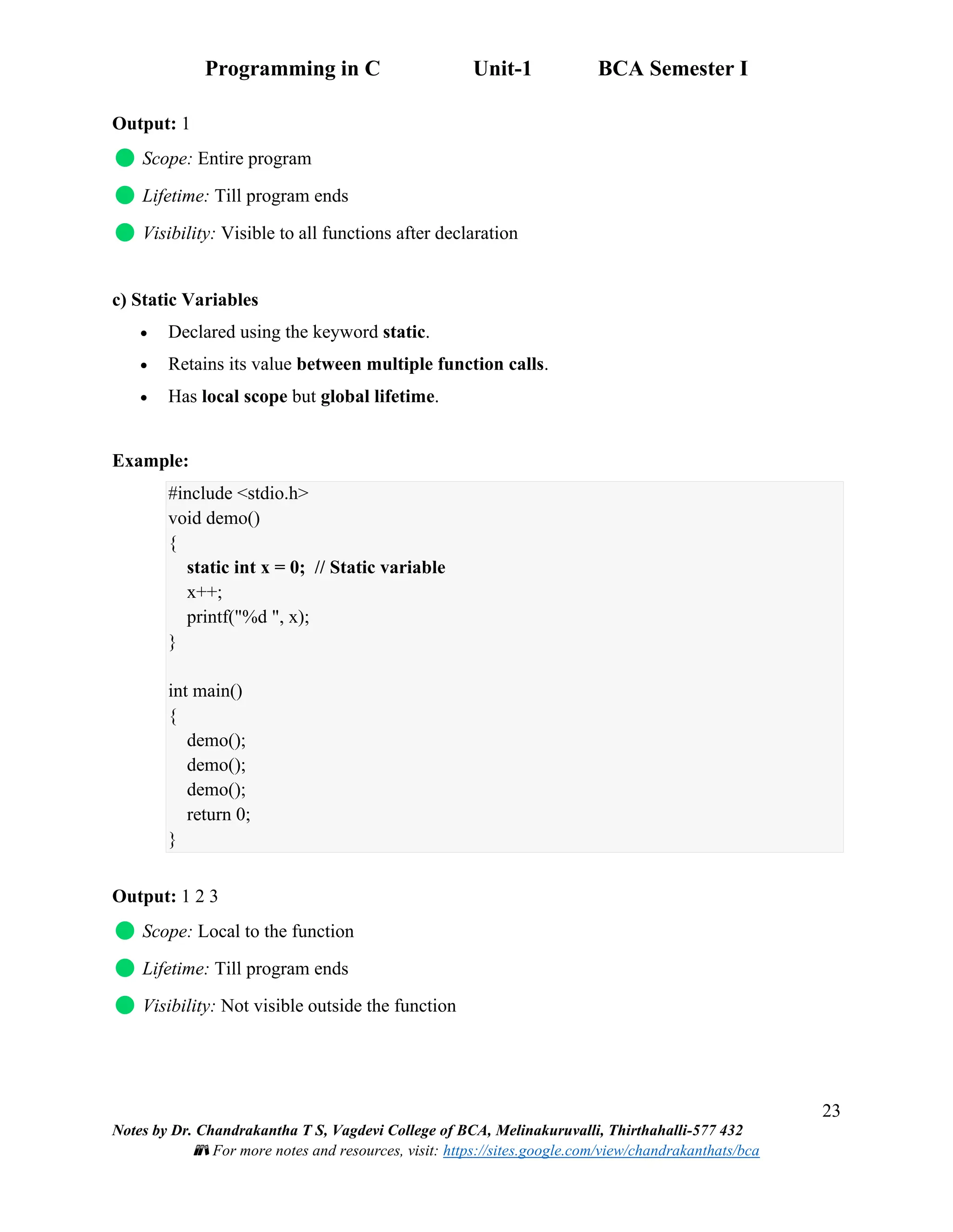 Programming in C: Unit-I Problem solving with a Computer | PDF