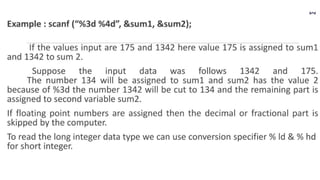 Managing input and output operations & Decision making and branching ...