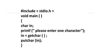 Managing input and output operations & Decision making and branching ...