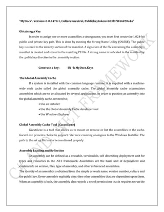 THE CLR AND THE .NET FRAMEWORK, C# | PDF