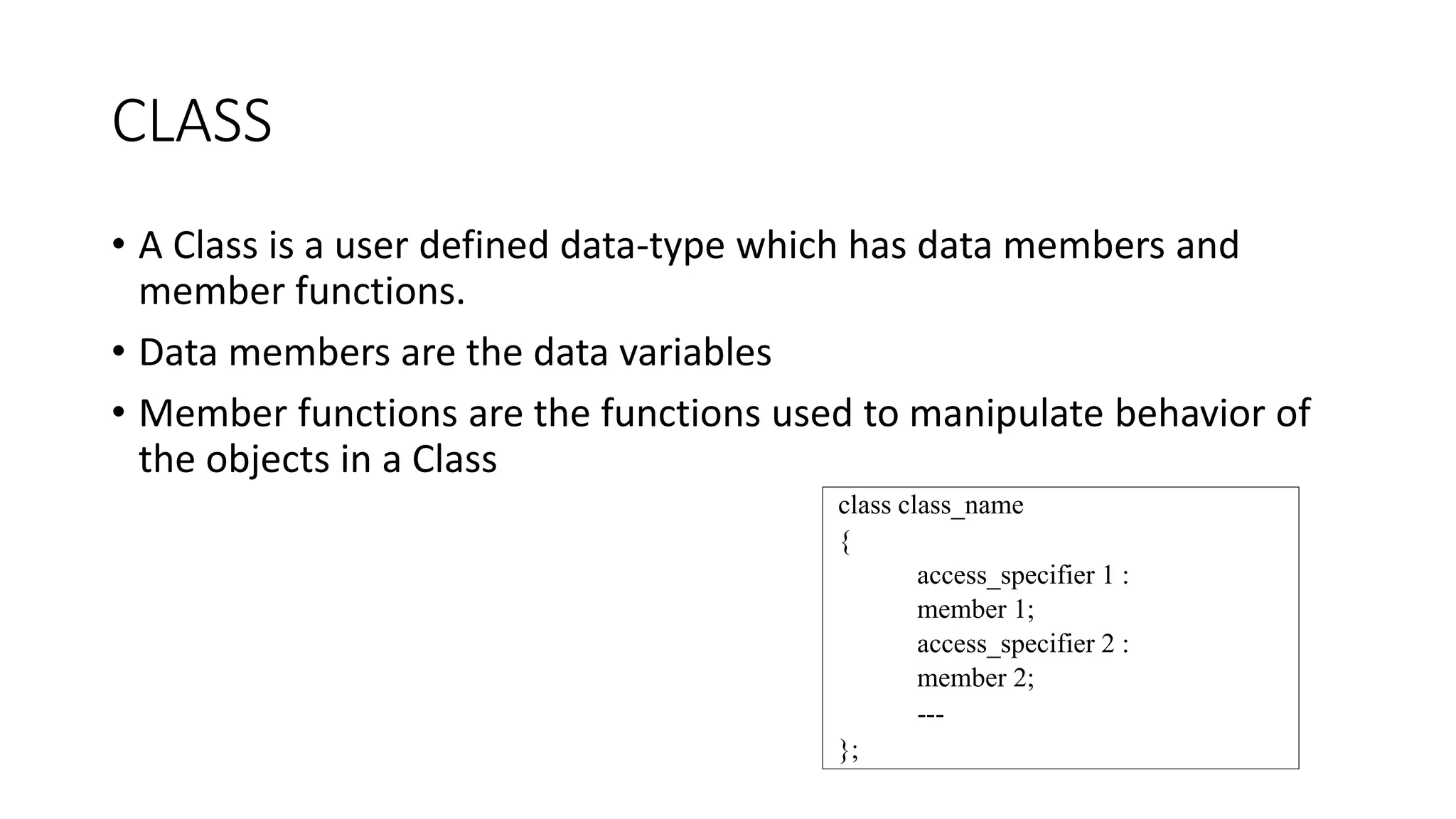 c++ Unit I.pptx | Programming Languages | Computing
