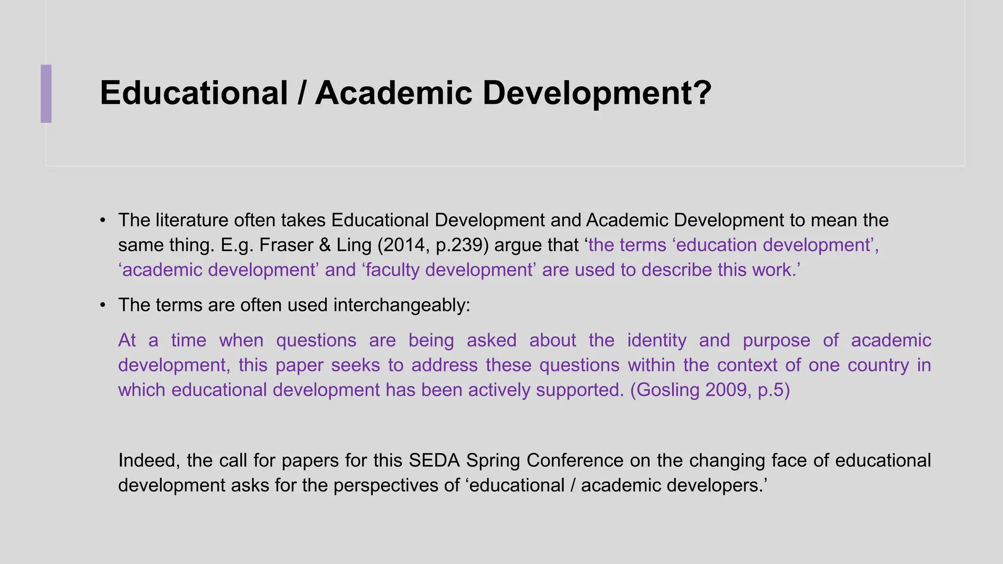 Are Academic Development and Educational Development really the same ...