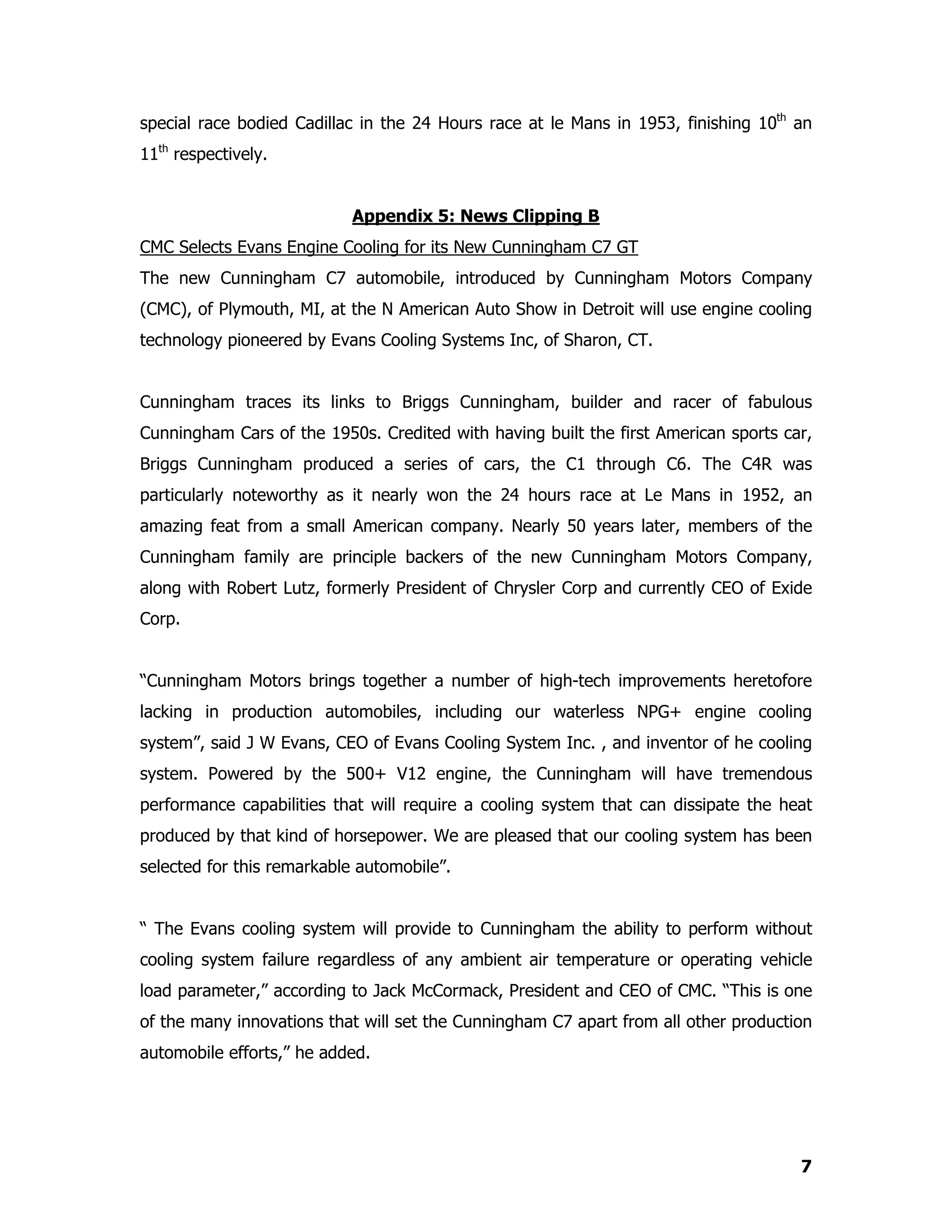 Cunningham motors | PDF