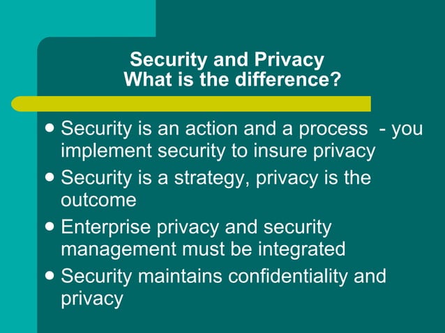 Implementing an Information Security Program | PPT | Computing | Technology & Computing