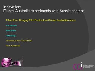 Australian VOD: Online Distribution as Disruptive Technology in the ...