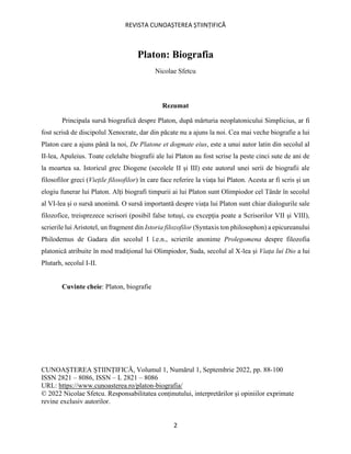 Platon: Biografia | PDF