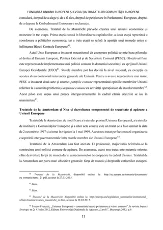 Fondarea Uniunii Europene și evoluția tratatelor comunității europene | PDF