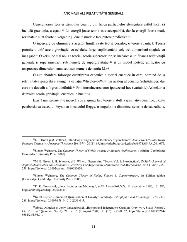 Anomalii ale relativității generale | PDF