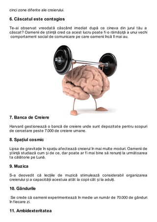 Cunoști aceste 15 lucruri ciudate sau amuzante despre creierul tău? | PDF