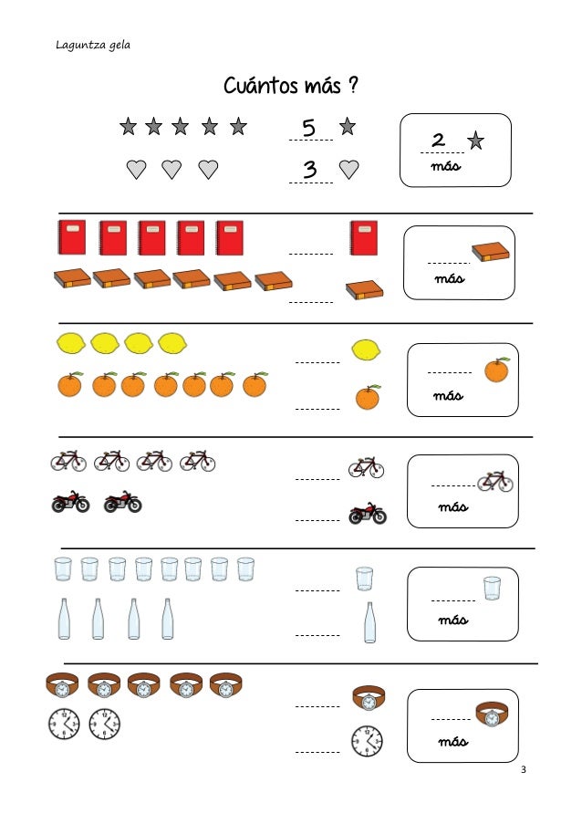 CUÁNTOS MAS? dibujos