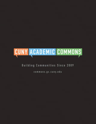 CUNY Academic Commons Brochure | PDF