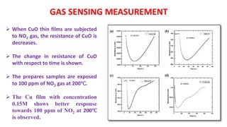 CuO for NO2 gas sensor | PPT