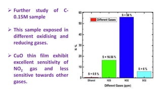 CuO for NO2 gas sensor | PPT