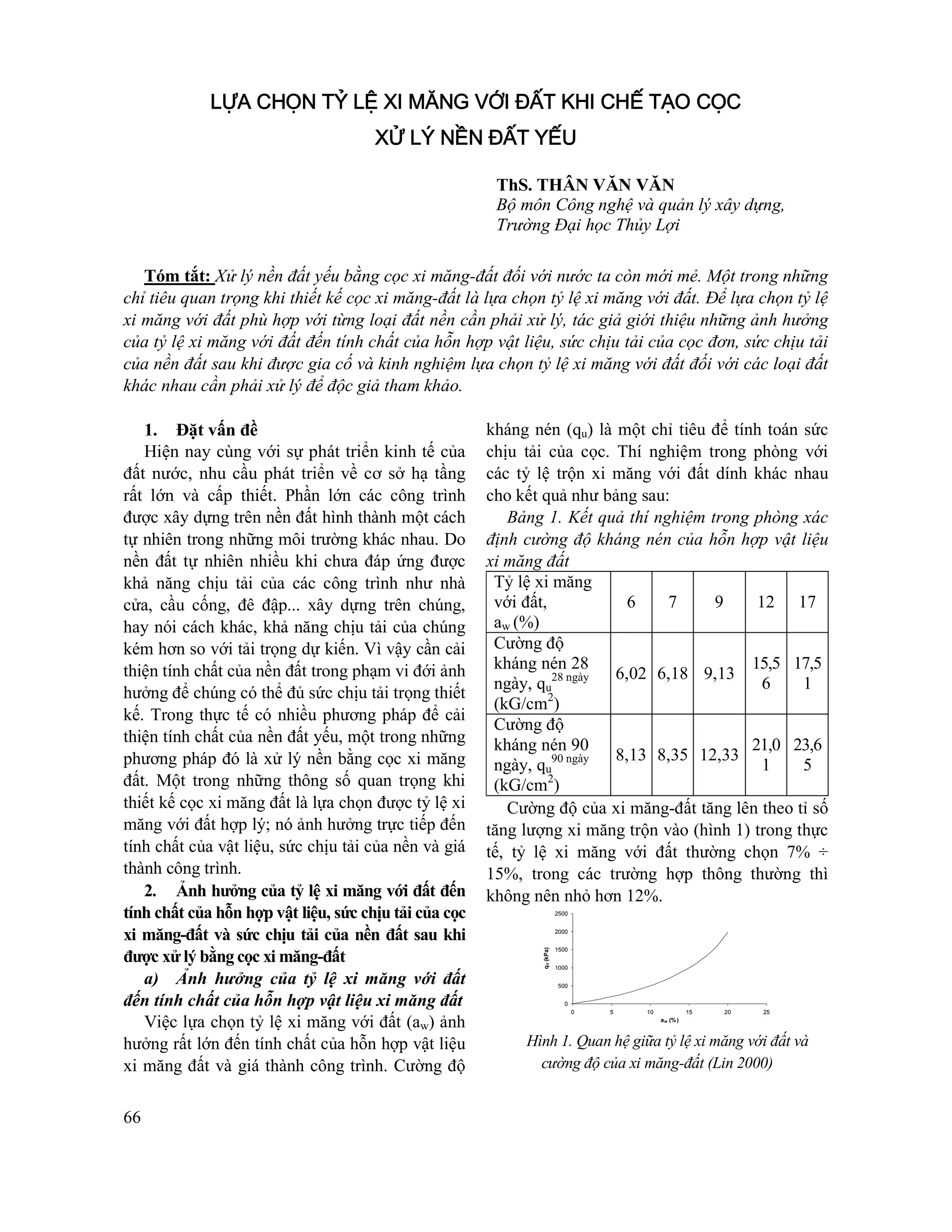 Cuong do chiu nen hon hop xm dat | PDF