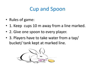 Cup and spoon sport | PPT