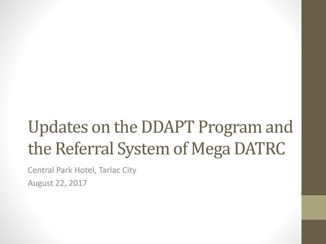 C UPDATES on the Referral System of Mega DATRC.pptx