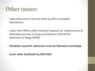 C UPDATES on the Referral System of Mega DATRC.pptx | Mental Health ...