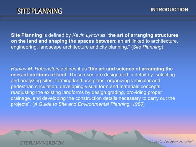 Site Planning | PPT
