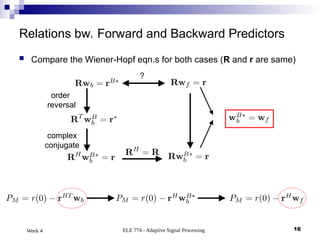 linear-prediction techniques for communication | PPT