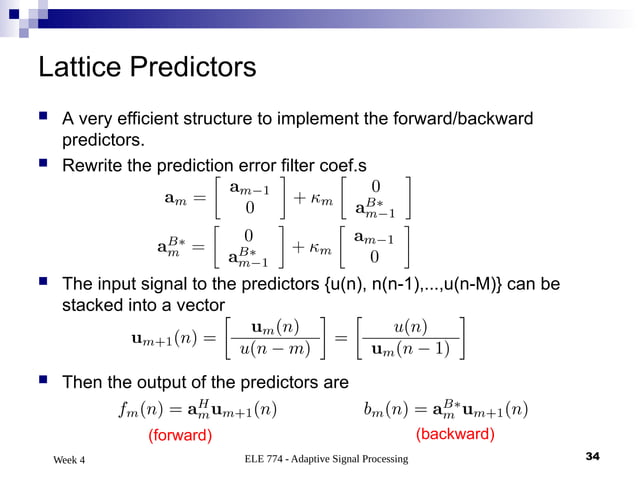 linear-prediction techniques for communication | PPT