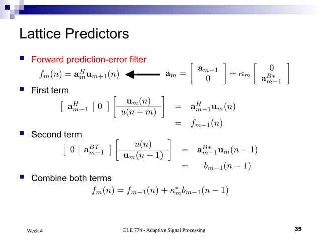 linear-prediction techniques for communication | PPT
