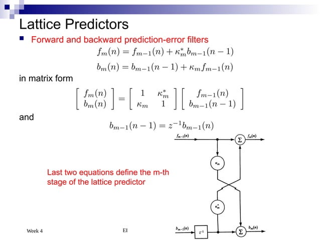 linear-prediction techniques for communication | PPT