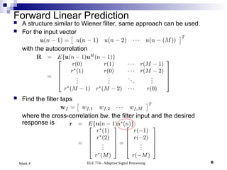 linear-prediction techniques for communication | PPT