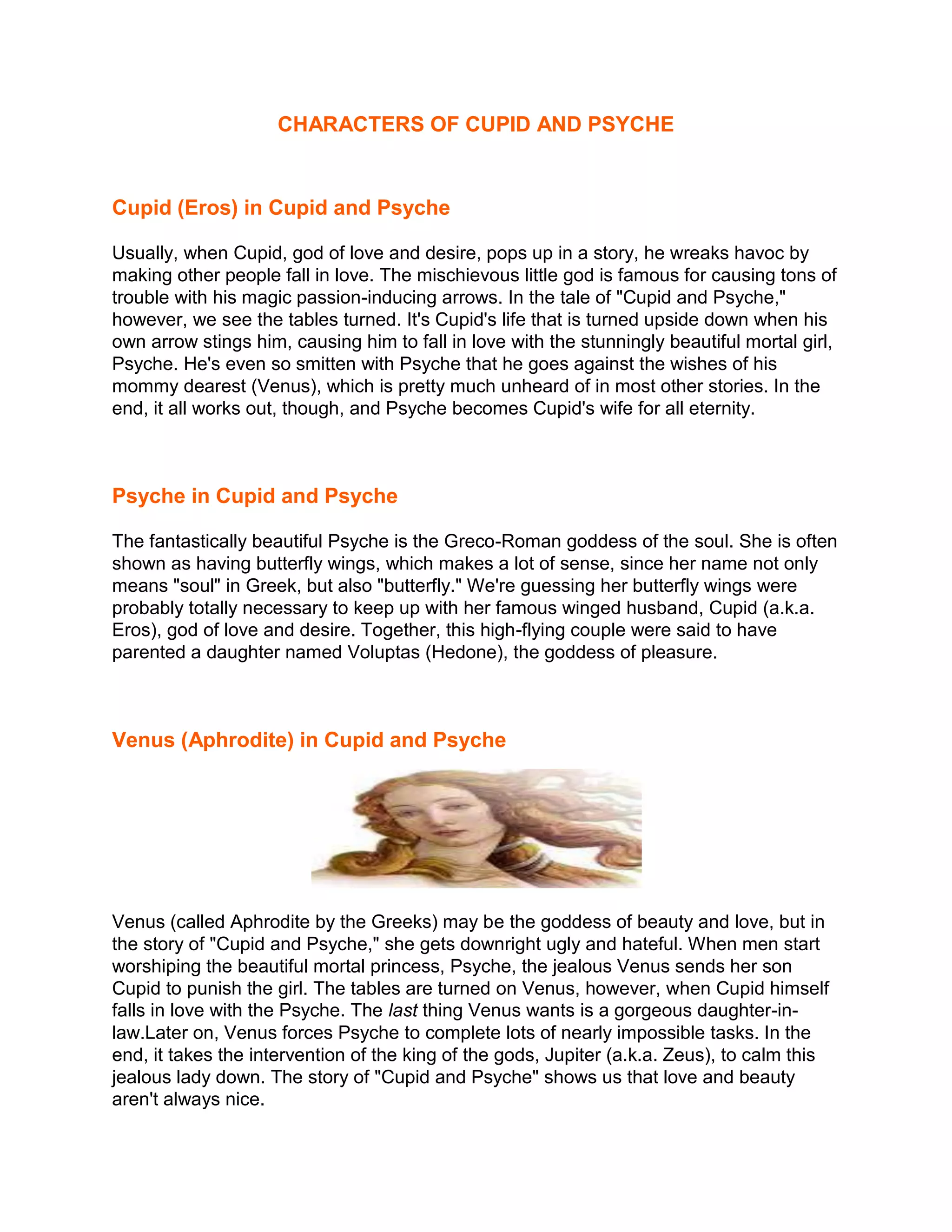 Cupid and psyche | DOCX