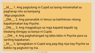 Cupid at Psyche.pptx Mitolohiyang Romano | PPTX