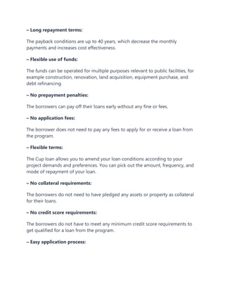 Cup Loan Program (PDF).pdf | Personal Loans | Personal Debt