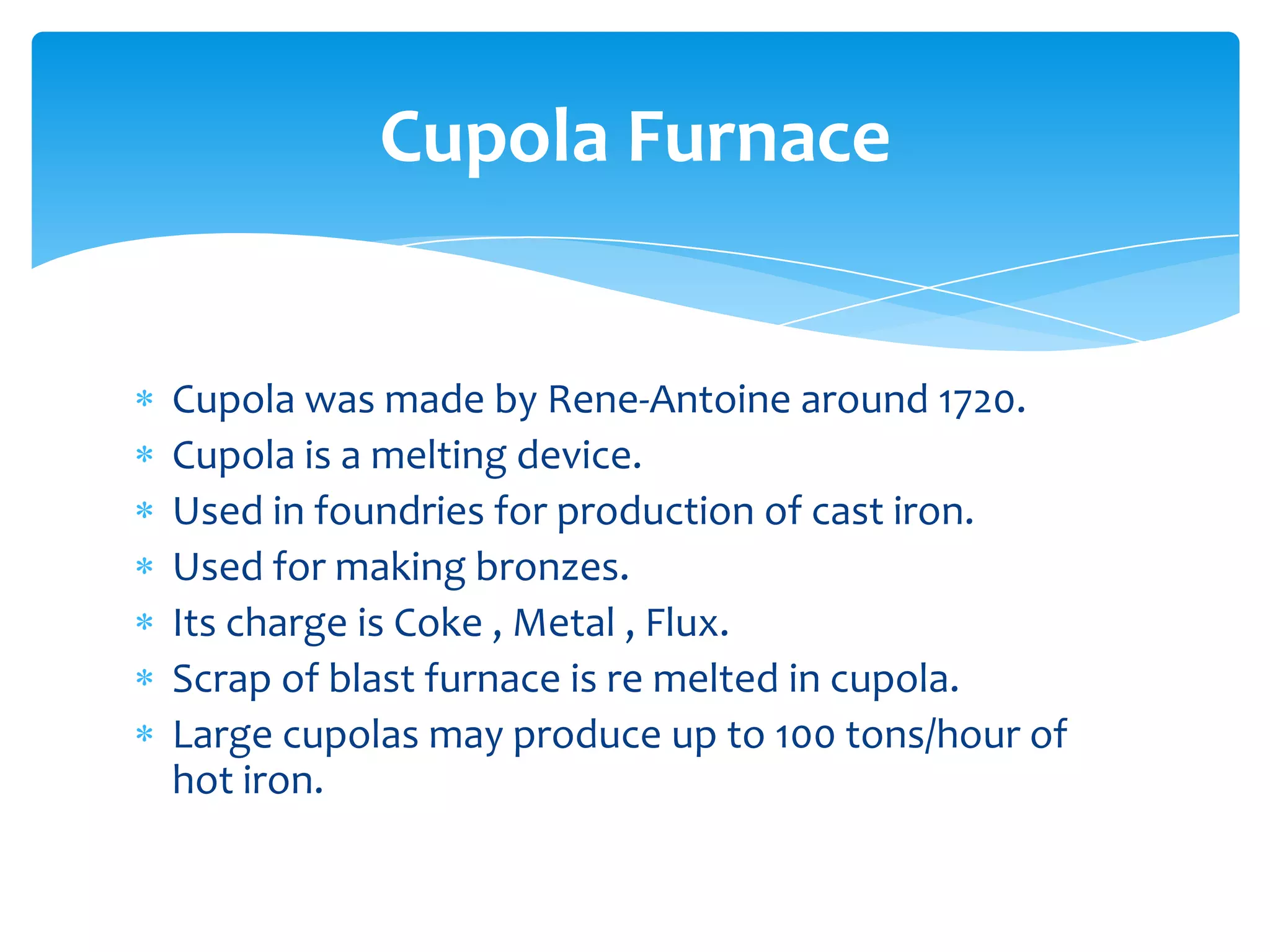 Cupola furnaca | PPTX