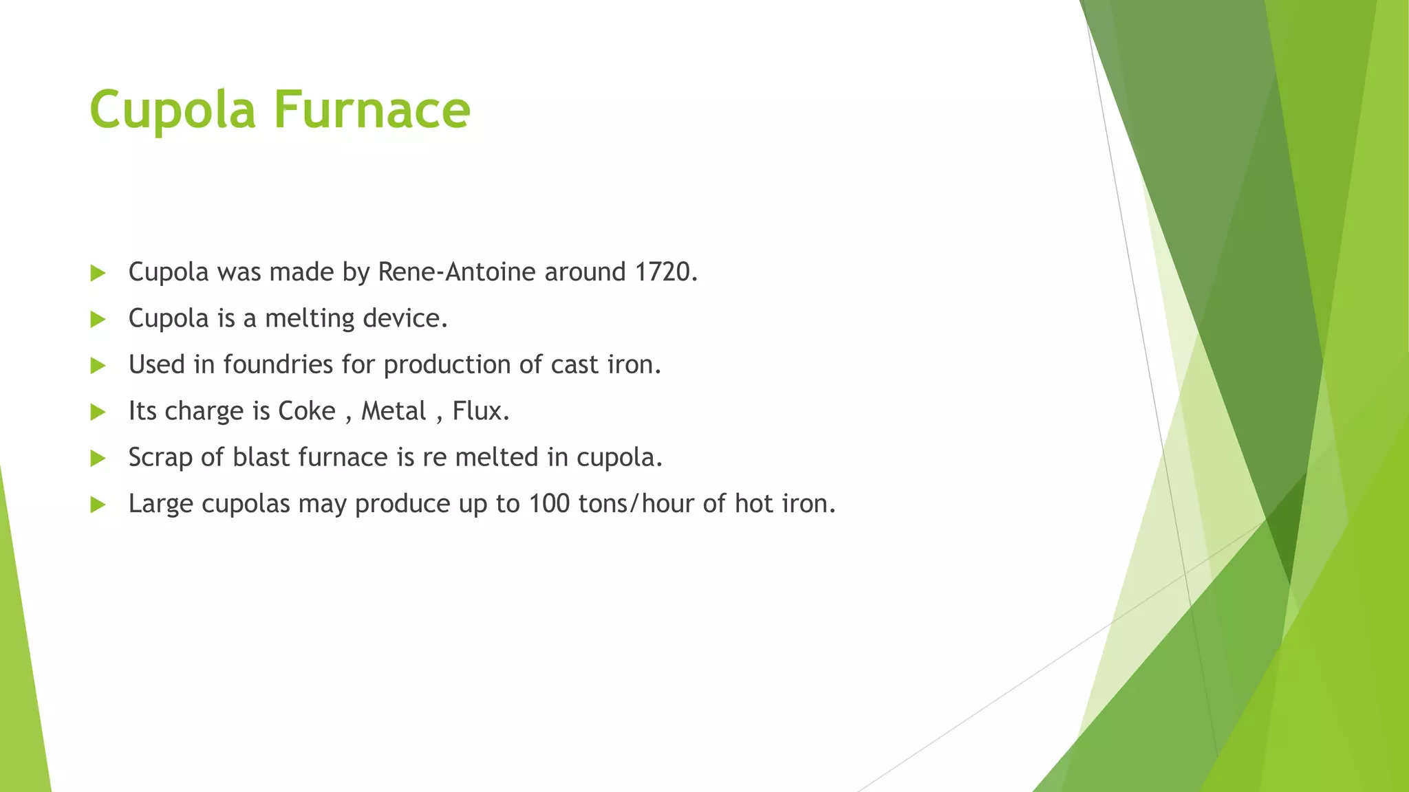 Cupola furnace | PPTX