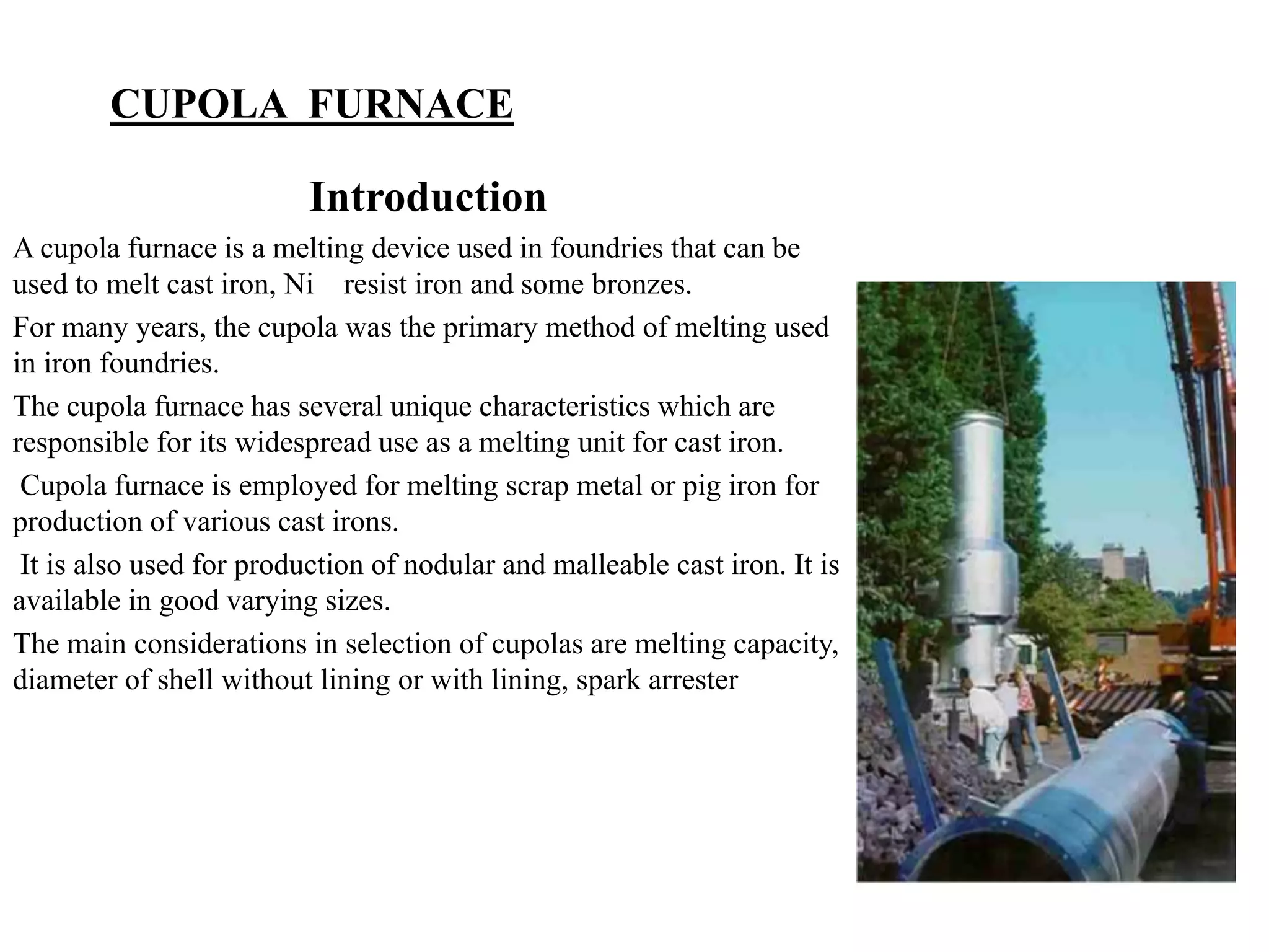 Cupola furnace | PPTX