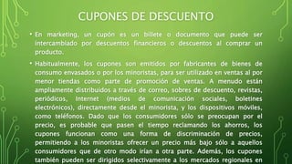 Cupones de descuento | PPTX