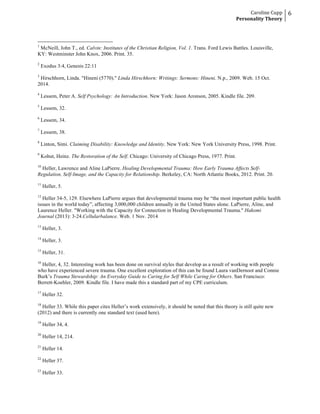 Cupp personality theory paper | PDF