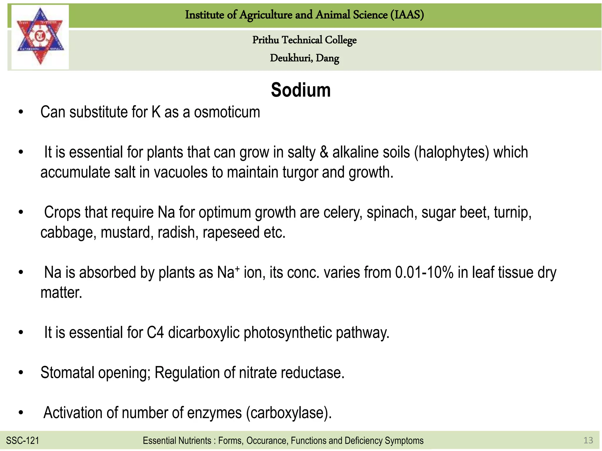 Functions and deficiency symptoms of copper and chlorine in plants | PPTX