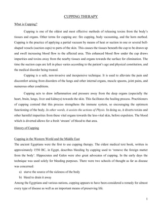 Cupping therapy | PDF