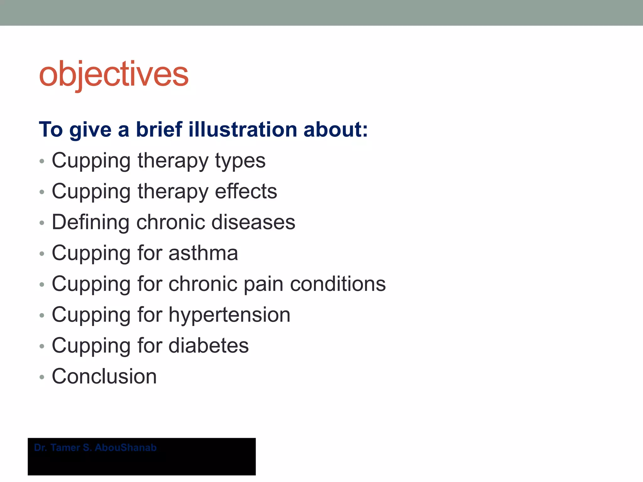 Cupping therapy for chronic diseases | PPT