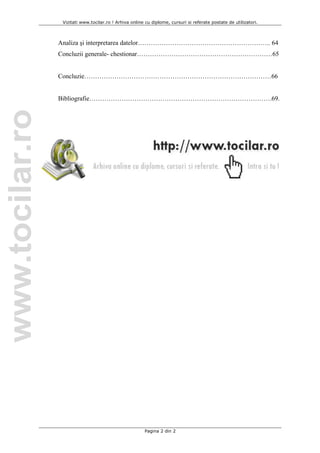 Cuprins www.tocilar.ro