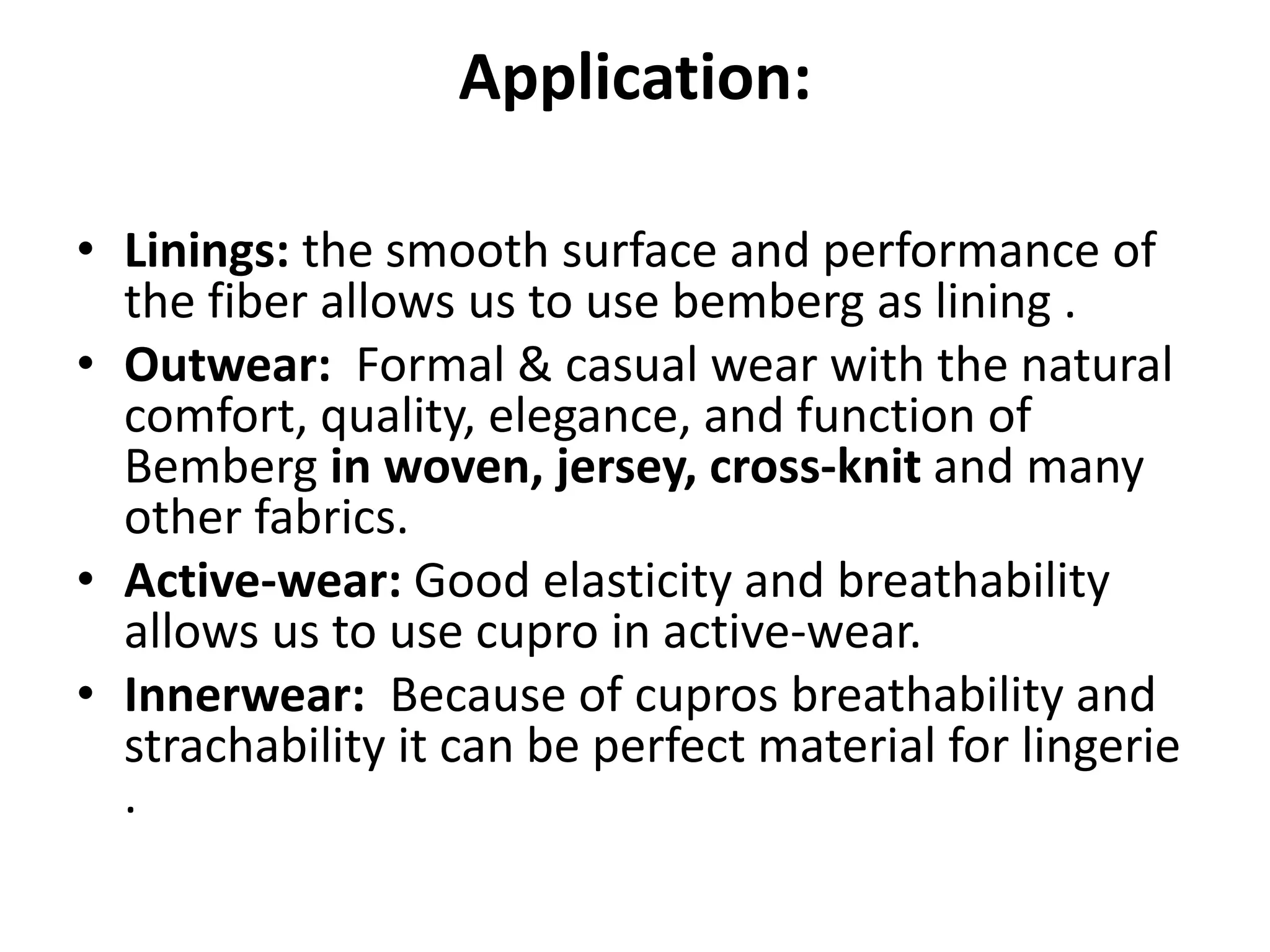 Cupro fiber | PPTX