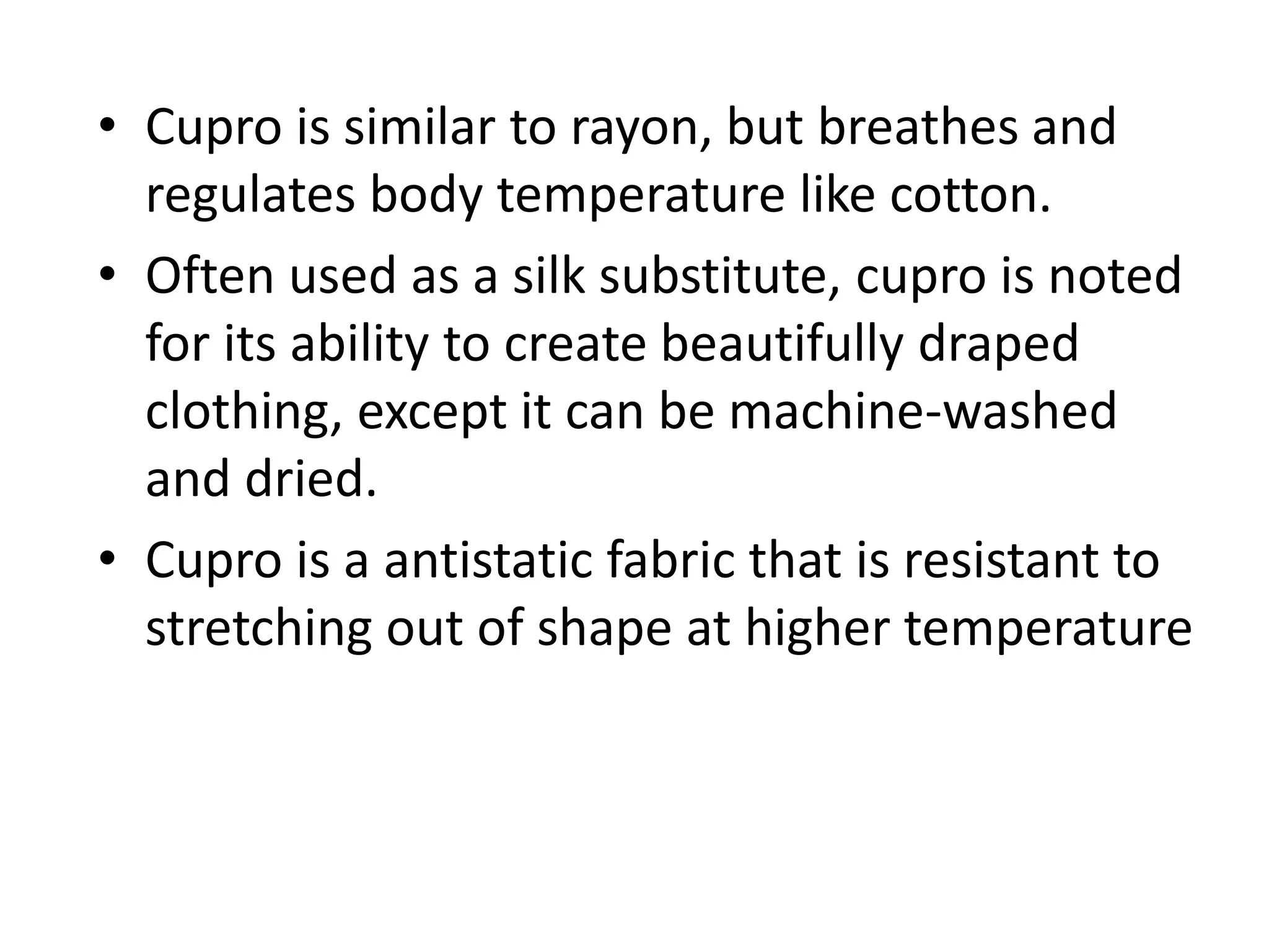 Cupro fiber | PPTX